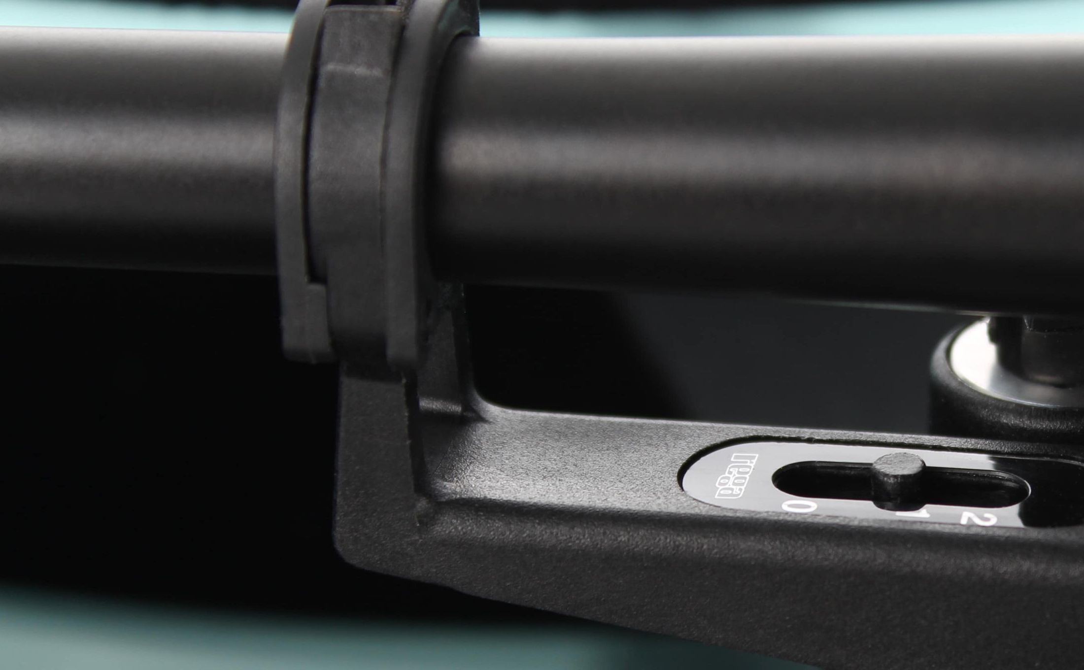 Rega RB220 precision crafted tonearm with extremely low friction levels
